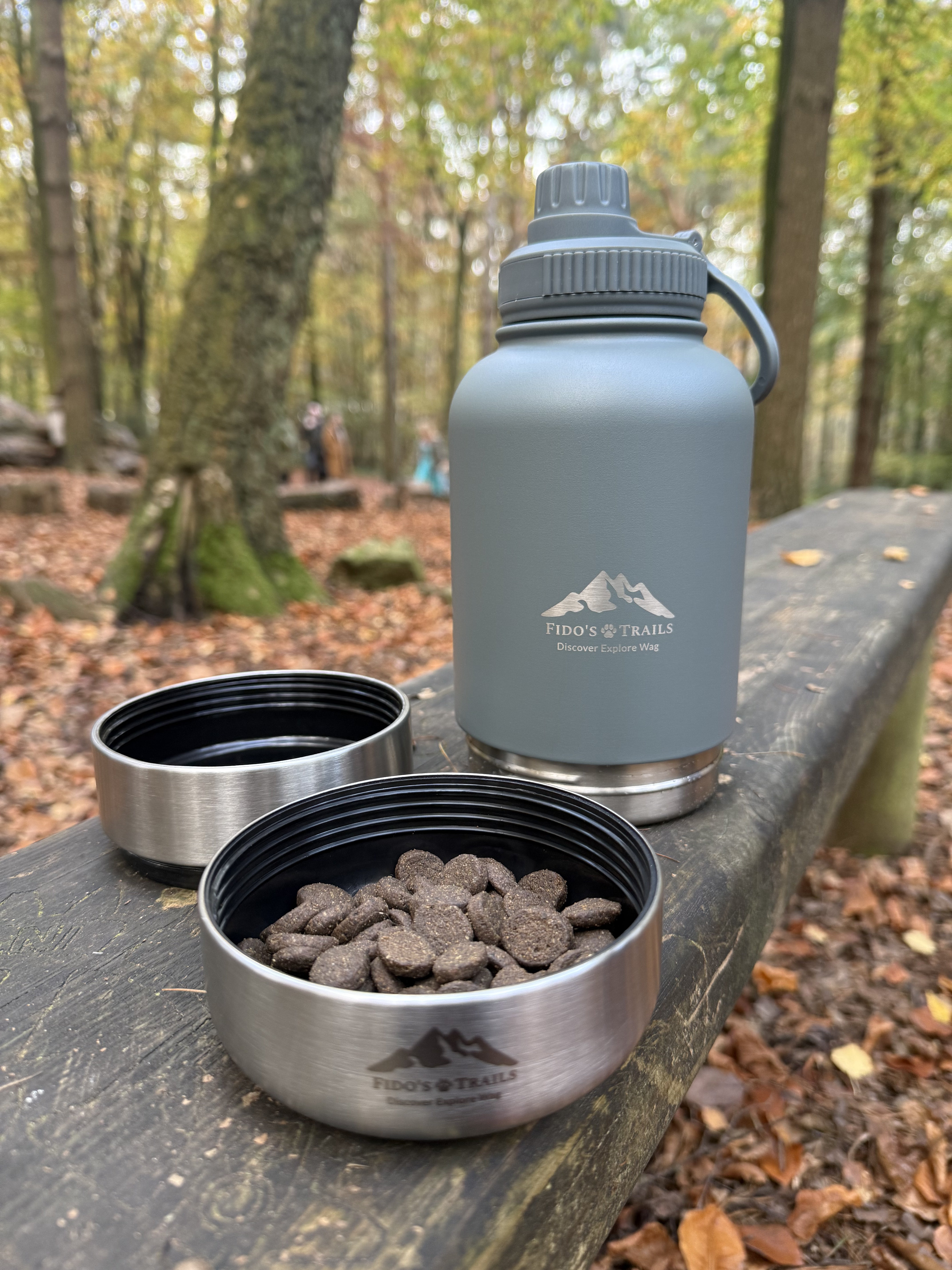 Fido's Trails 3-in-1 Water Bottle with Detachable Bowls – For Dogs & O ...